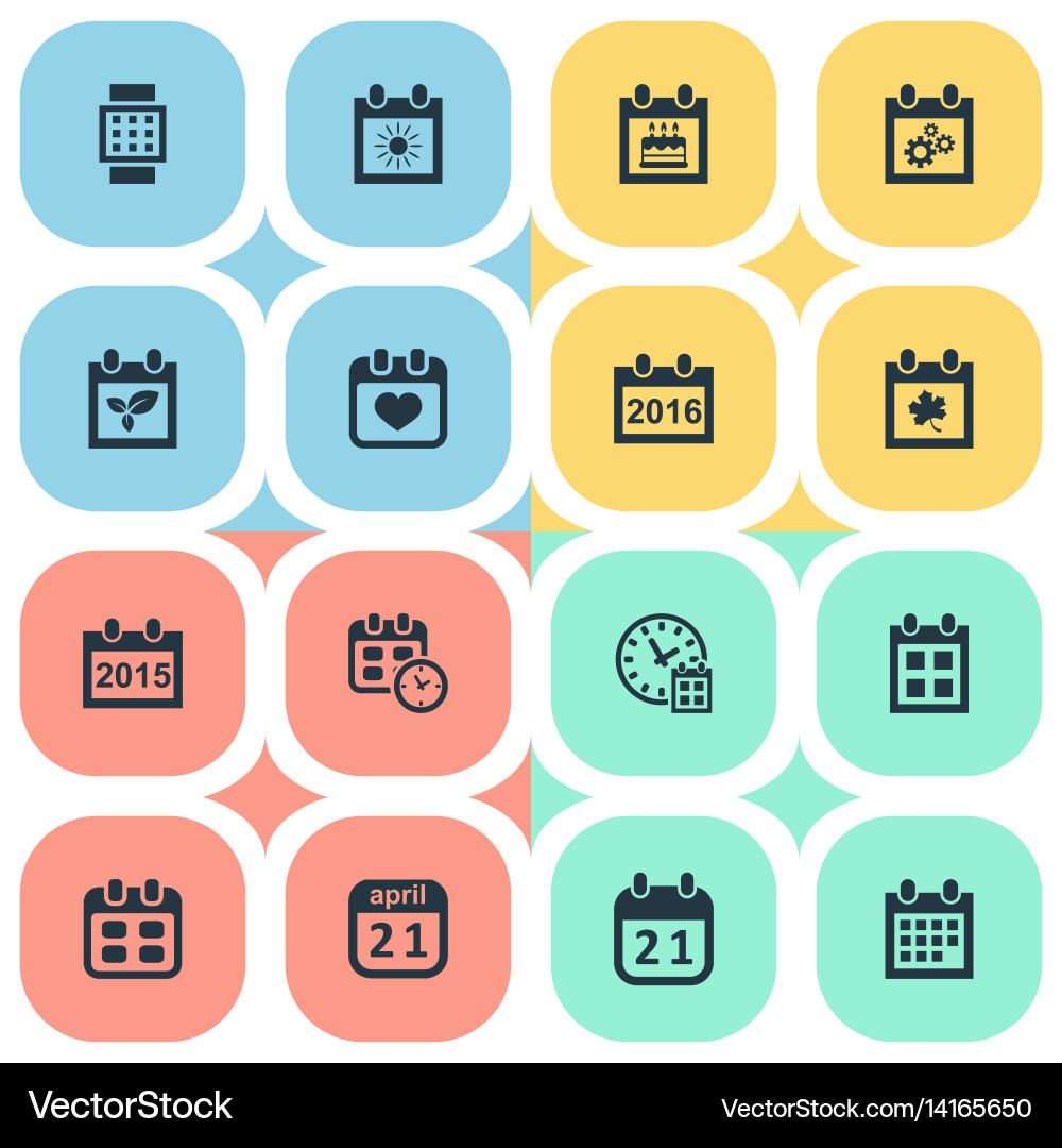 Set of simple plan icons Royalty Free Vector Image