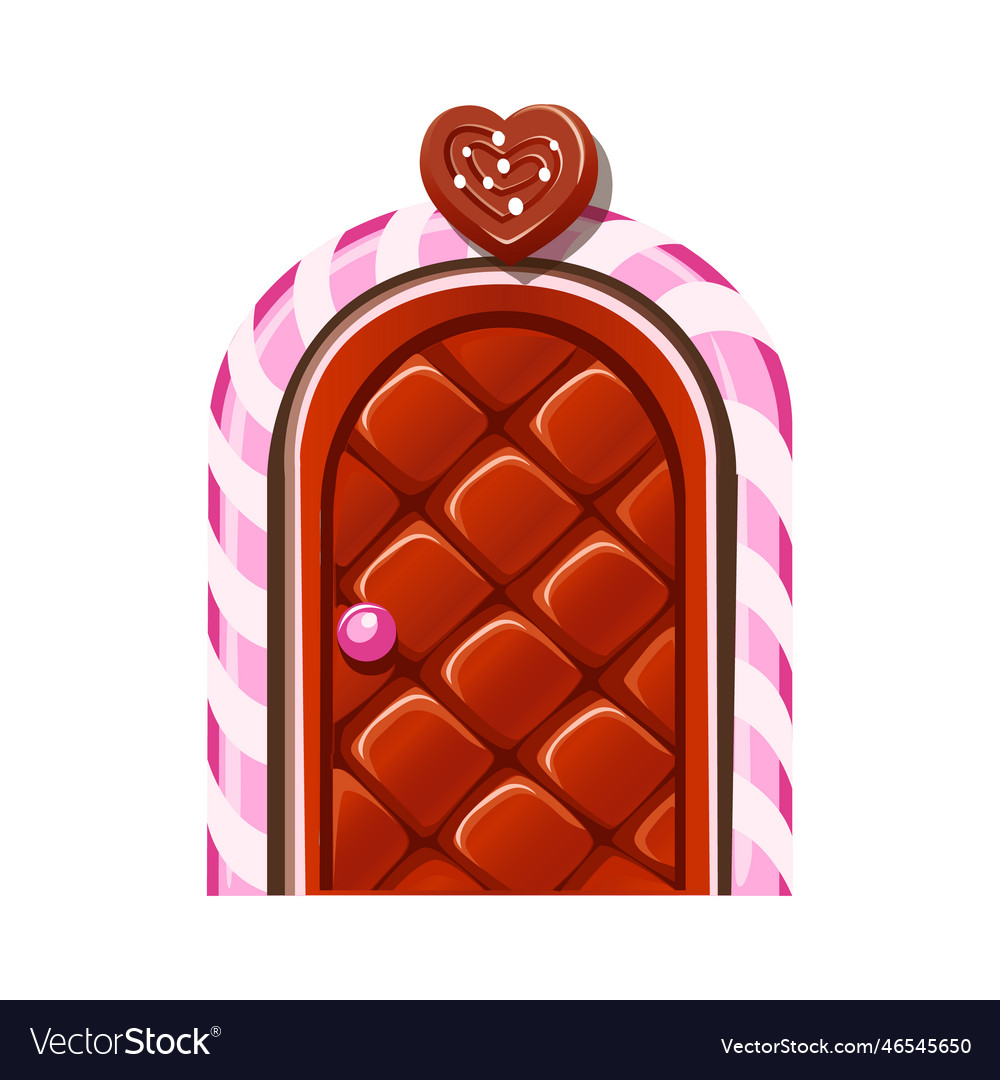 Sweet door to candy land Royalty Free Vector Image