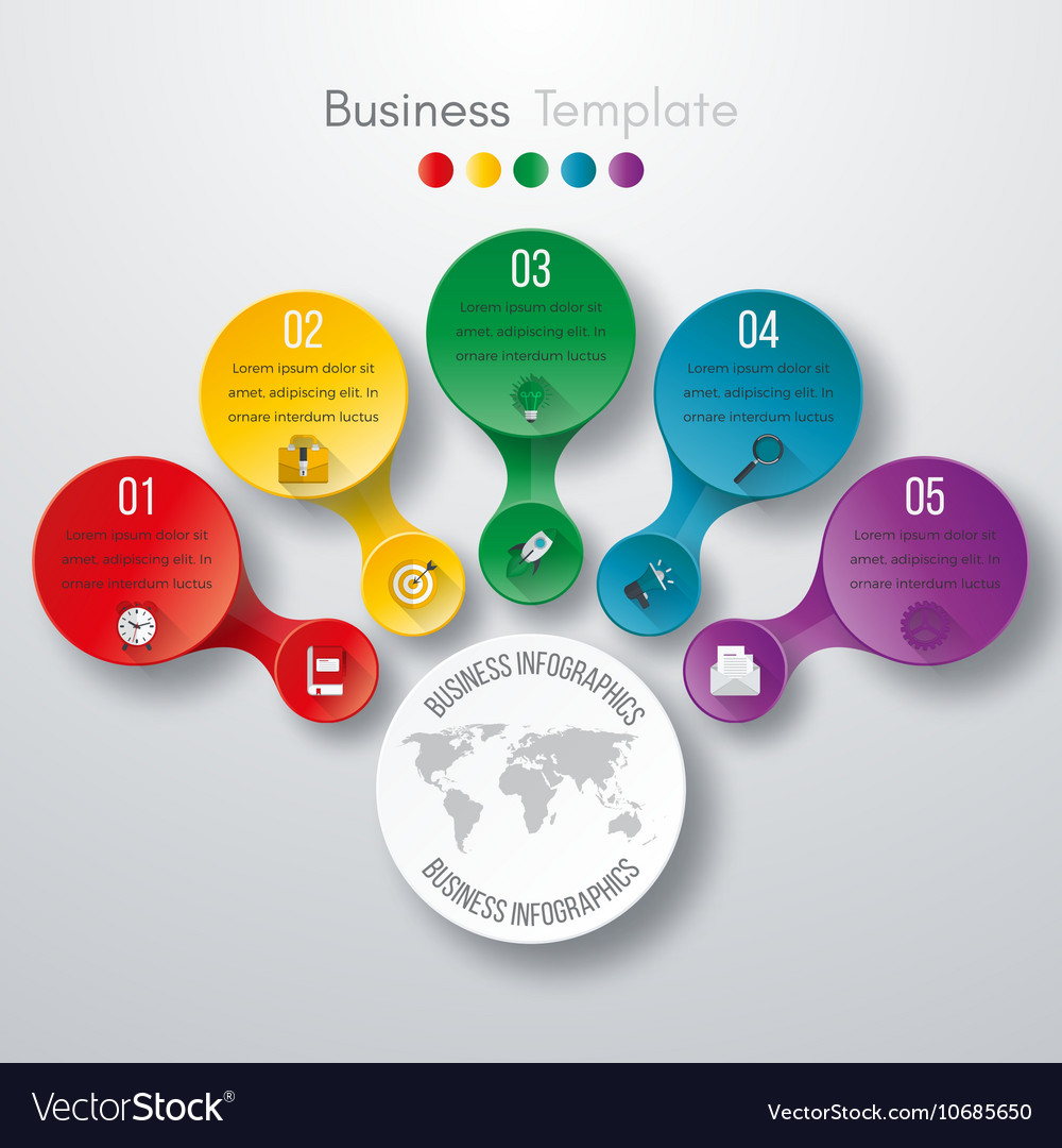Timeline 3d infographic Royalty Free Vector Image