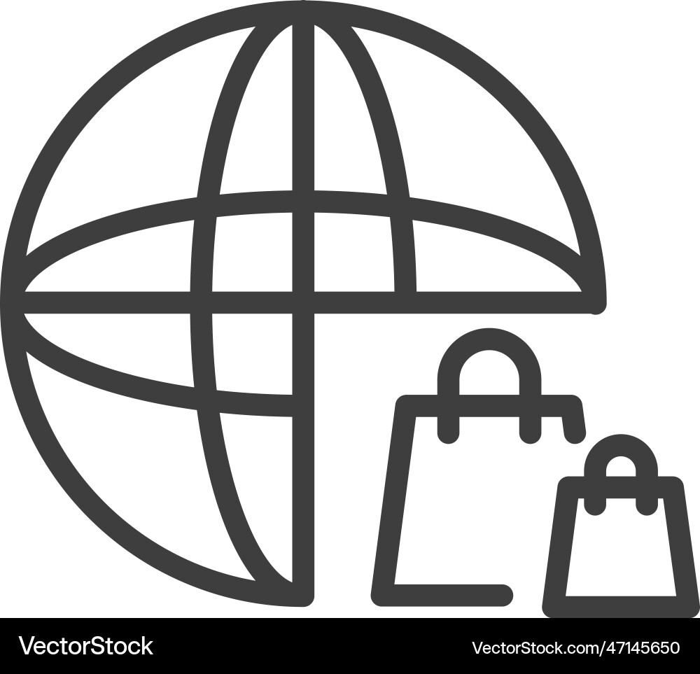 Web shop icon thin line shop icon from Royalty Free Vector