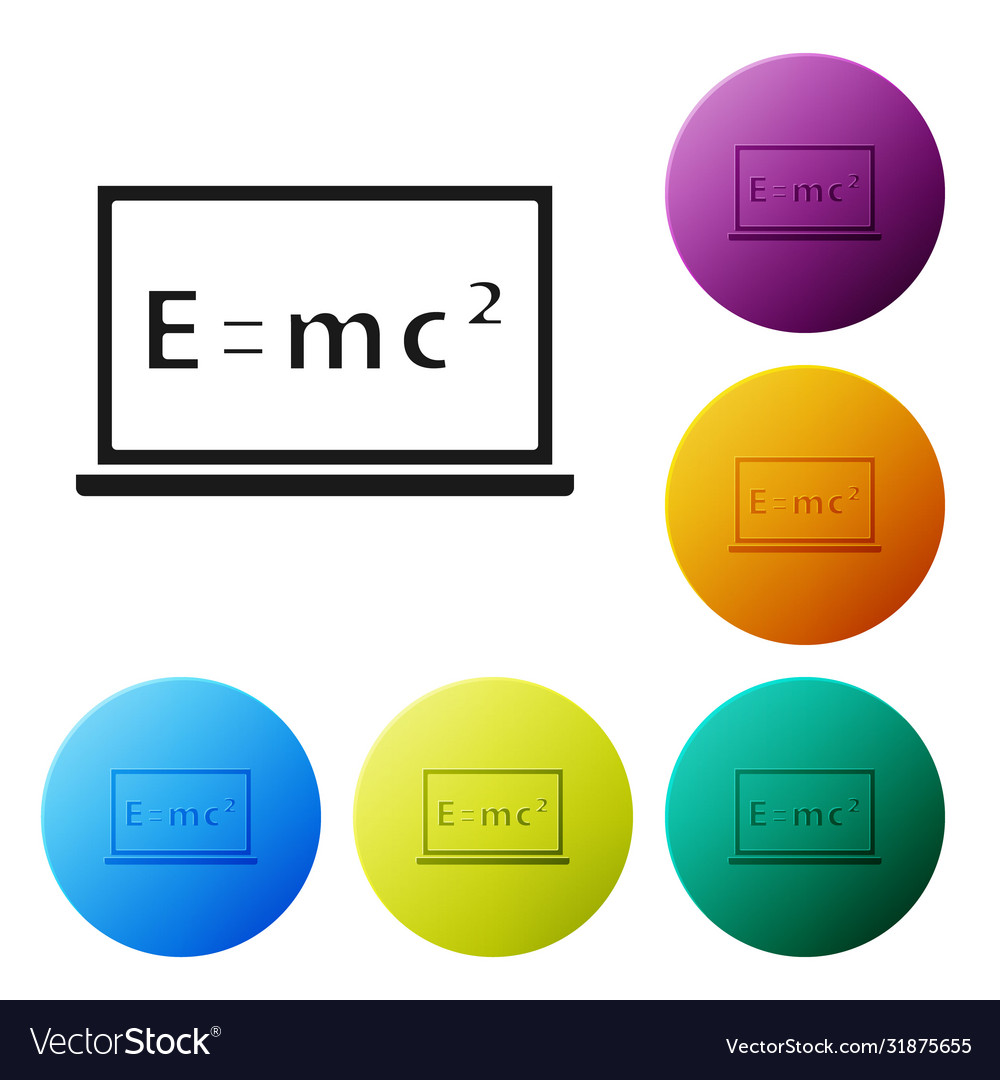 Black math system equation solution Royalty Free Vector