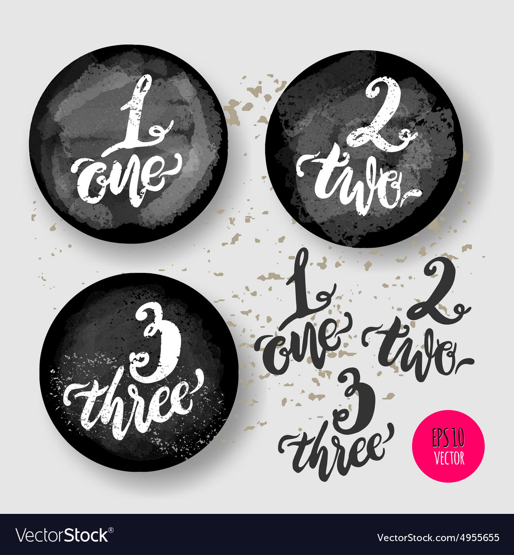 Chalkboard frames with alphabet numbers hand-drawn