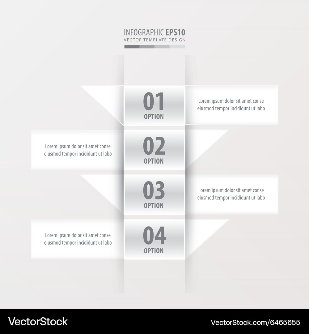 Design banner modern white color Royalty Free Vector Image