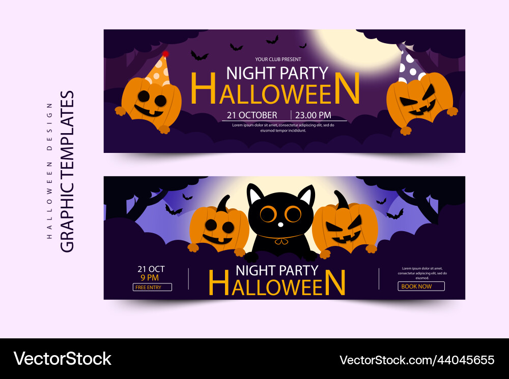 Simple and elegant halloween graphic design Vector Image
