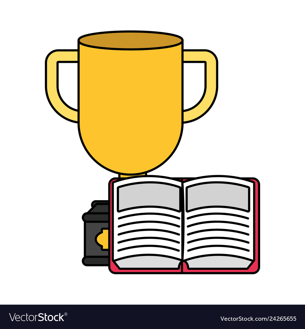 Study elements cartoon Royalty Free Vector Image