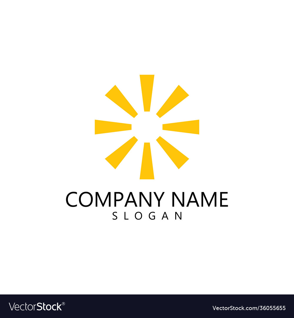 Sun logo Royalty Free Vector Image - VectorStock