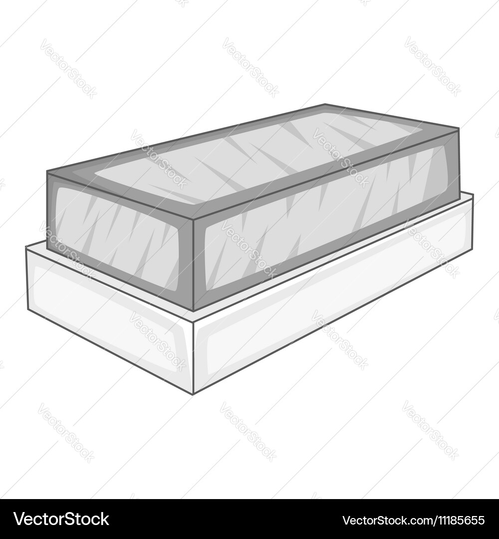 Tomb icon gray monochrome style Royalty Free Vector Image