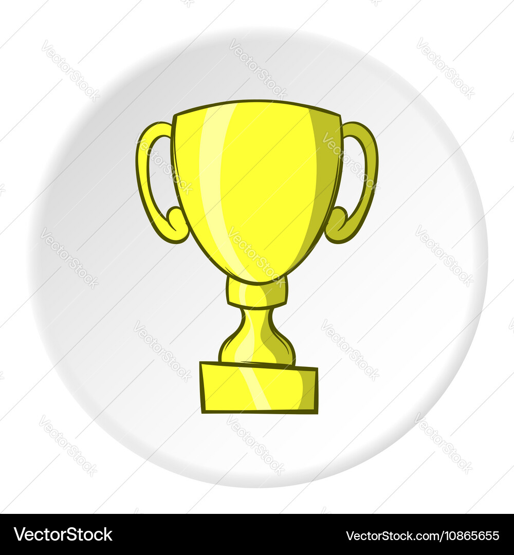 Trophy icon cartoon style Royalty Free Vector Image