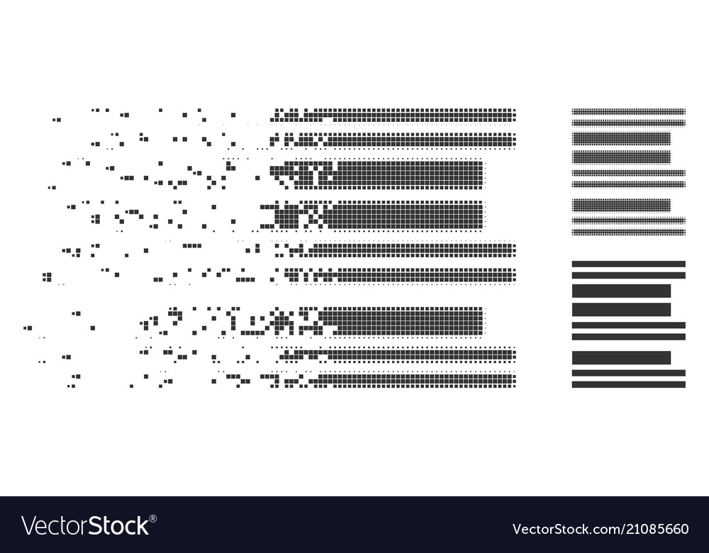 Barcode destructed pixel halftone icon Royalty Free Vector Barcode destructed pixel halftone icon Royalty Free Vector