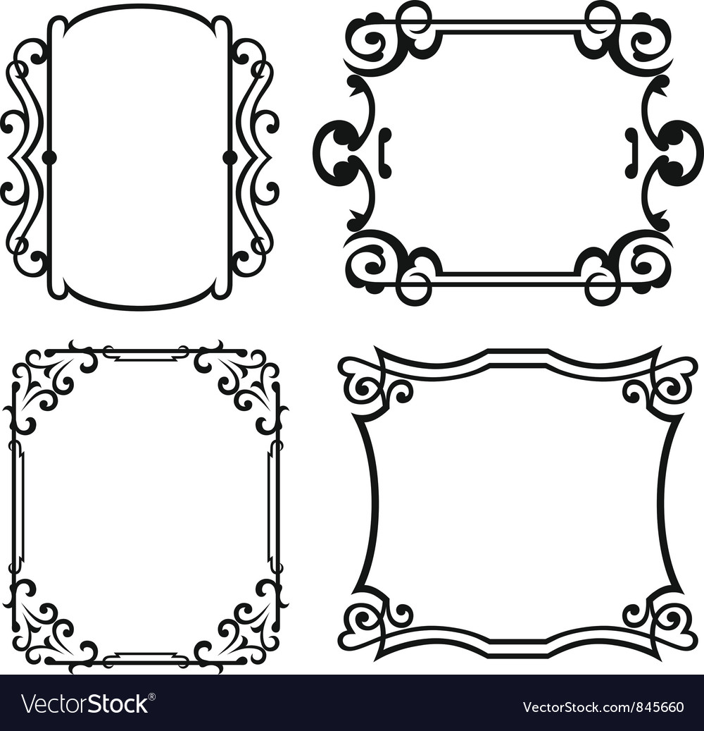 Blank frames Royalty Free Vector Image - VectorStock