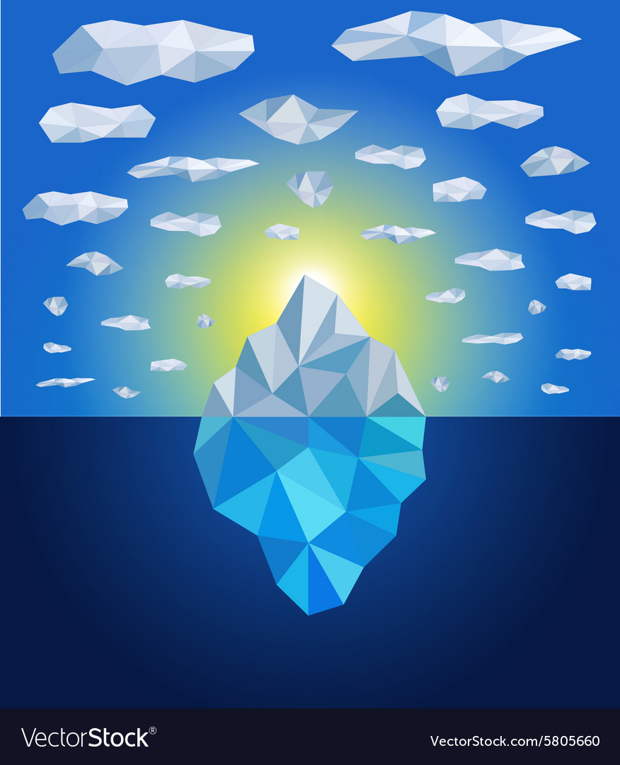 Iceberg Royalty Free Vector Image - VectorStock