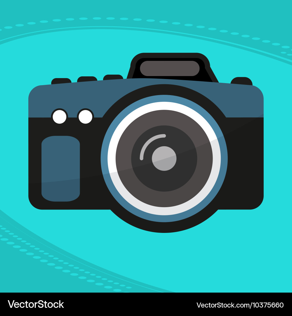 Photo camera icon modern minimal flat design style