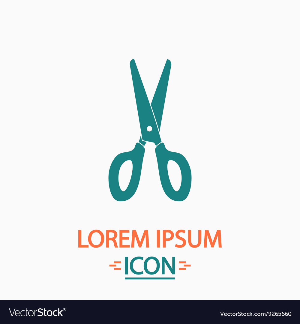 Scissors computer symbol Royalty Free Vector Image