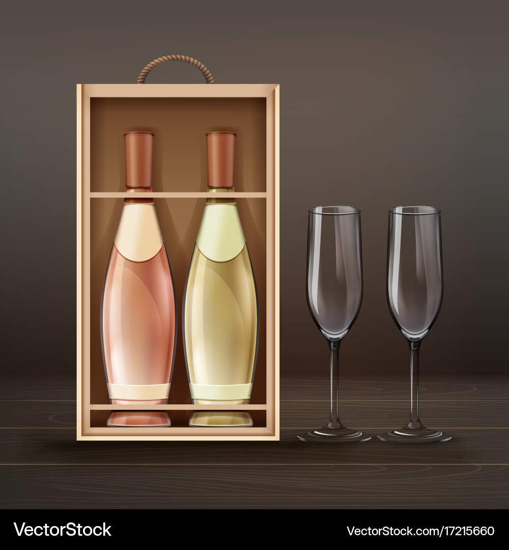 Set of champagne Royalty Free Vector Image - VectorStock