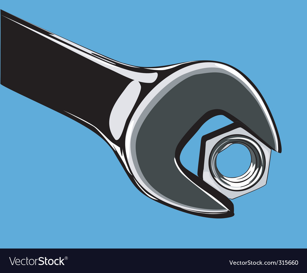 Spanner Royalty Free Vector Image - VectorStock