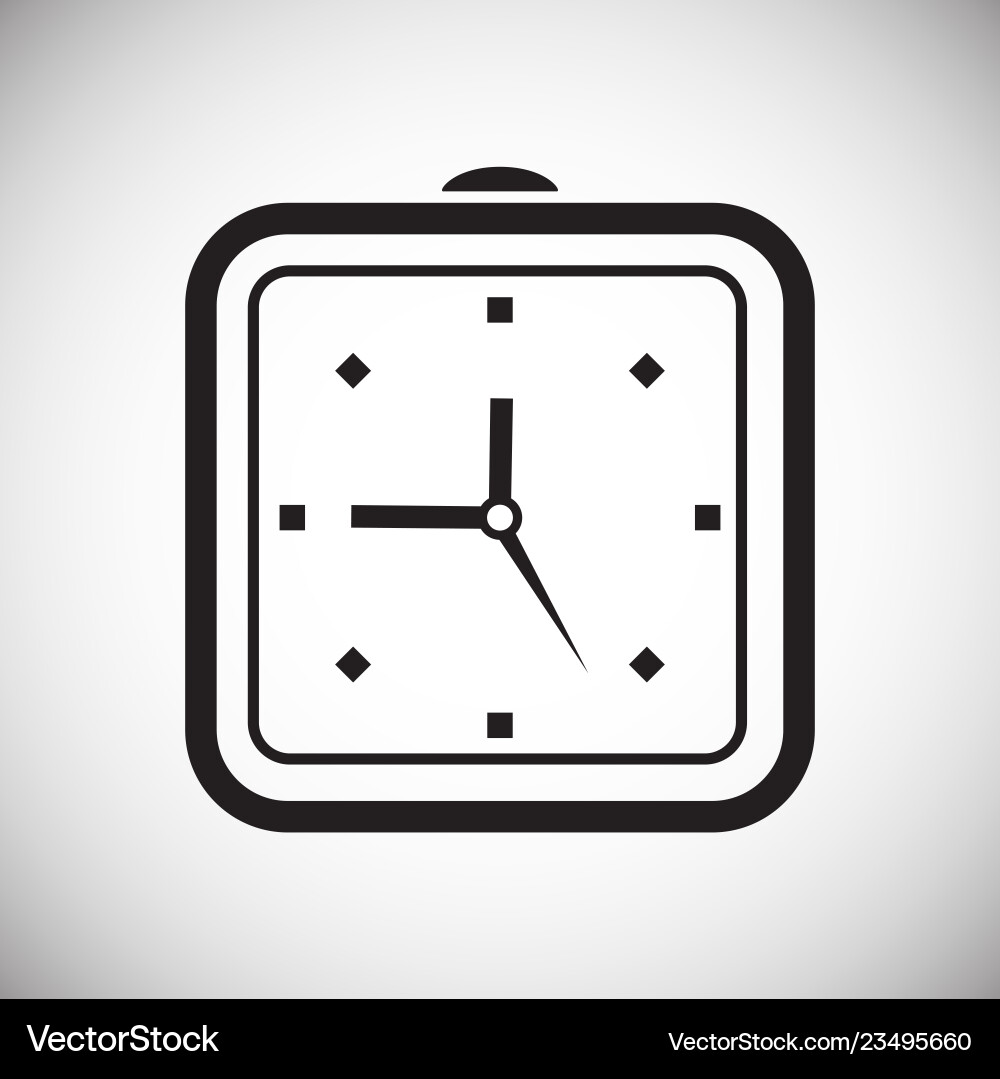 Time icon on white background for graphic and web Vector Image