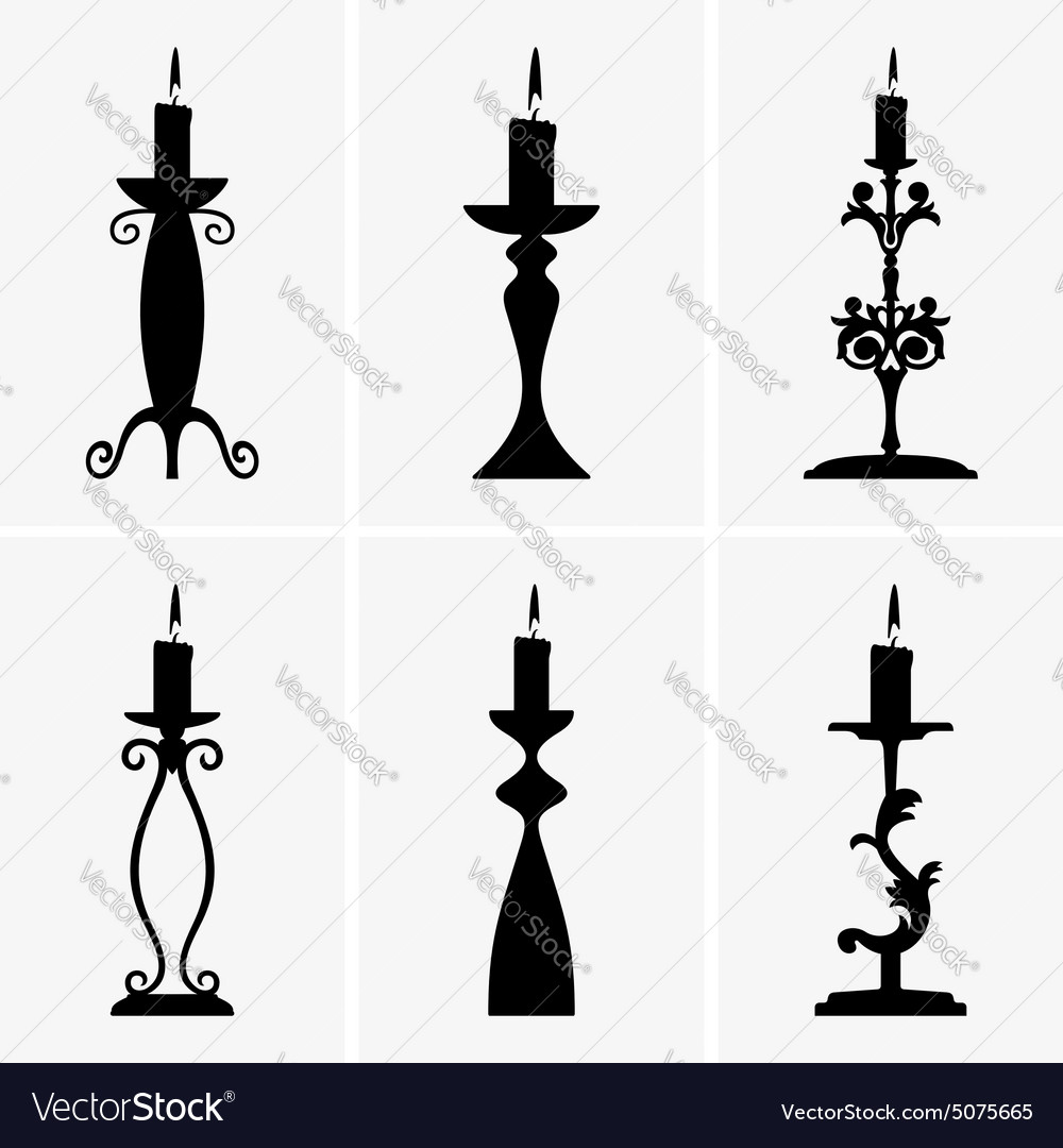 Candlestick Royalty Free Vector Image - VectorStock