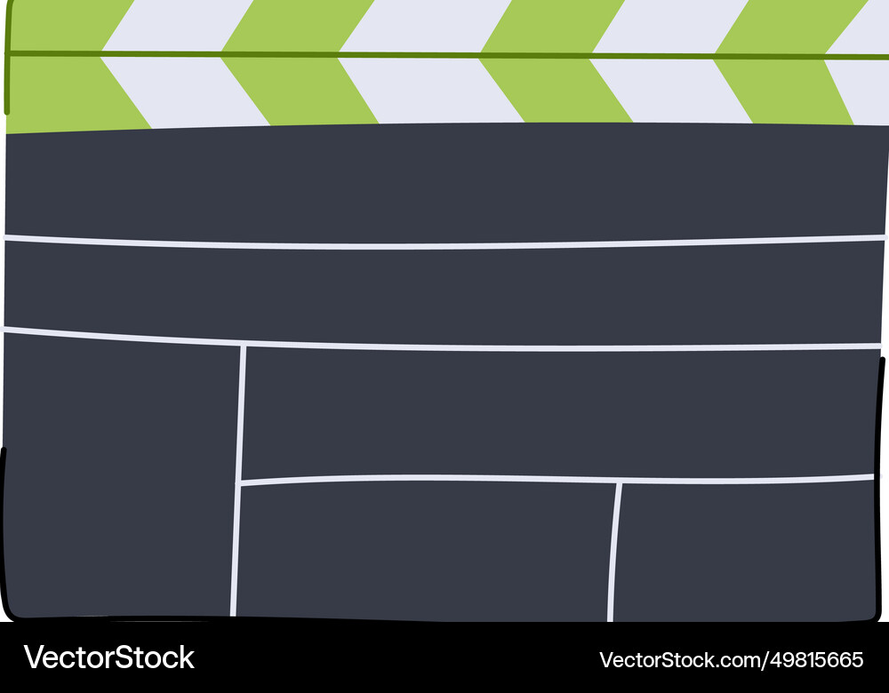 Clapperboard clapperboard cartoon Royalty Free Vector Image