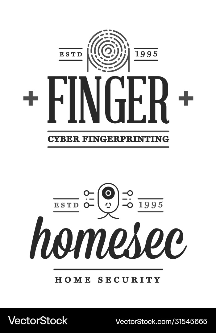 Cyber security sign or banner with icon flat Vector Image