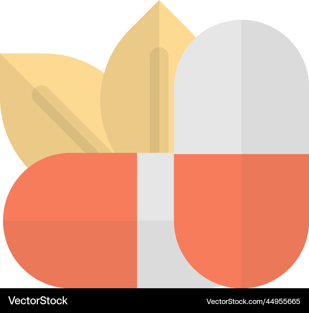 Medicines and herbs in minimal style Royalty Free Vector