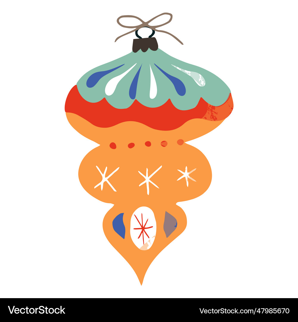 Christmas Ornament Royalty Free Vector Image Vectorstock