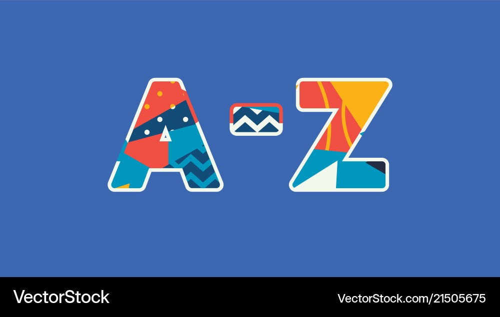 A-z concept word art Royalty Free Vector Image