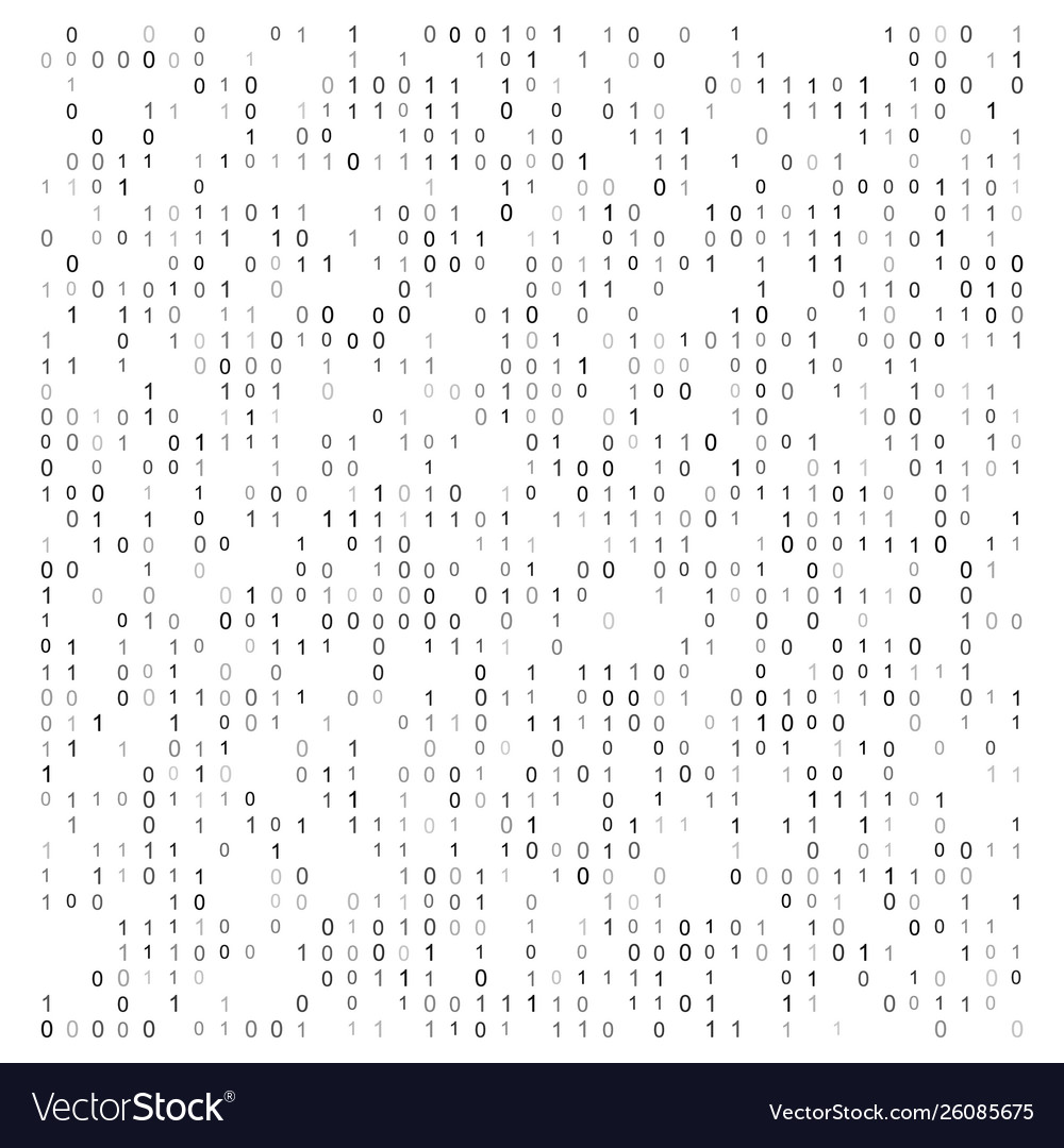 Abstract with binary code Royalty Free Vector Image