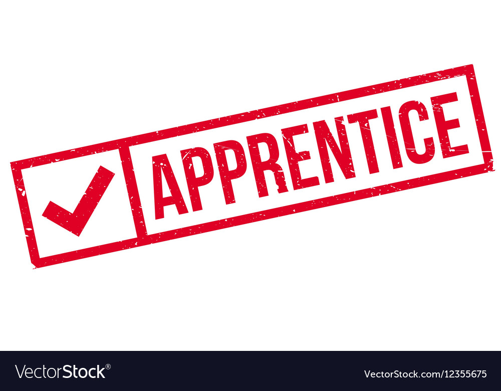 Apprentice rubber stamp Royalty Free Vector Image