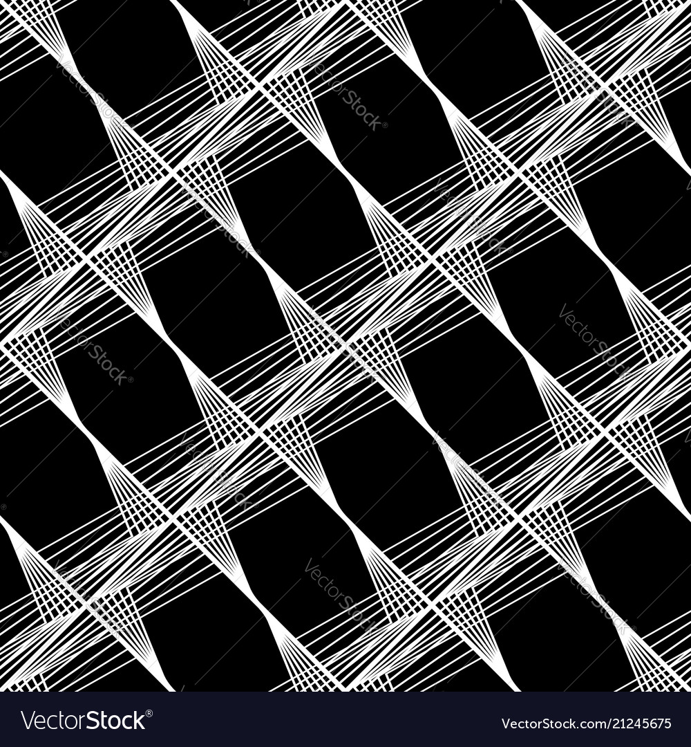Design seamless monochrome geometric pattern Vector Image