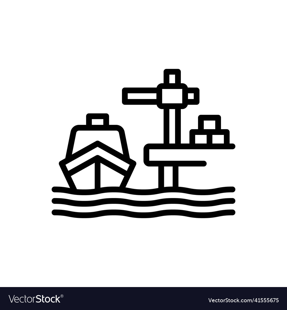 Dock Royalty Free Vector Image - VectorStock
