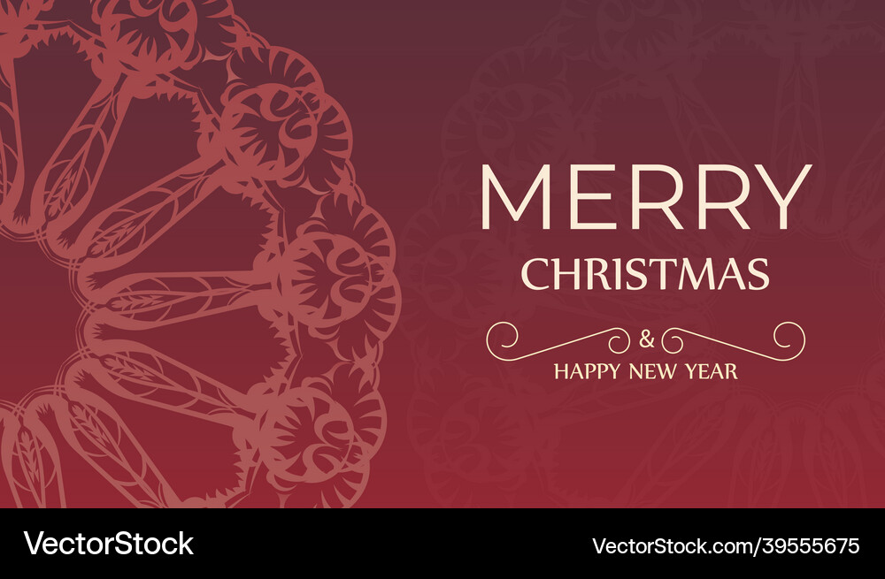Festive brochure merry christmas Royalty Free Vector Image