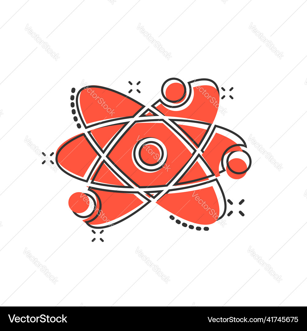 Science icon in comic style dna cell cartoon Vector Image