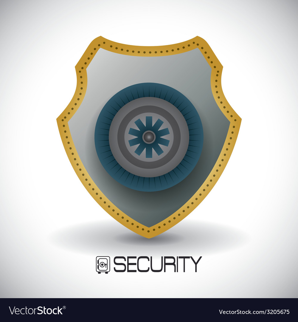 Secure box design Royalty Free Vector Image - VectorStock
