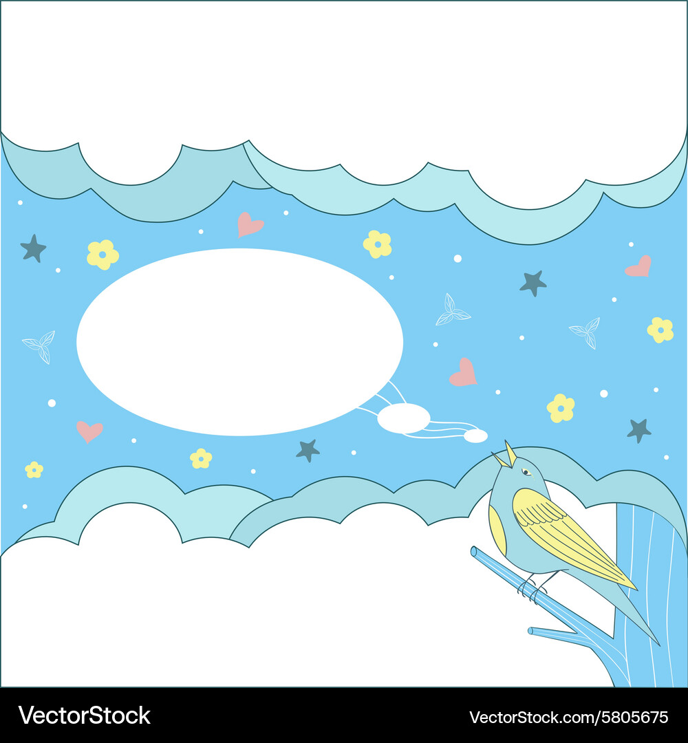Song bird Royalty Free Vector Image - VectorStock