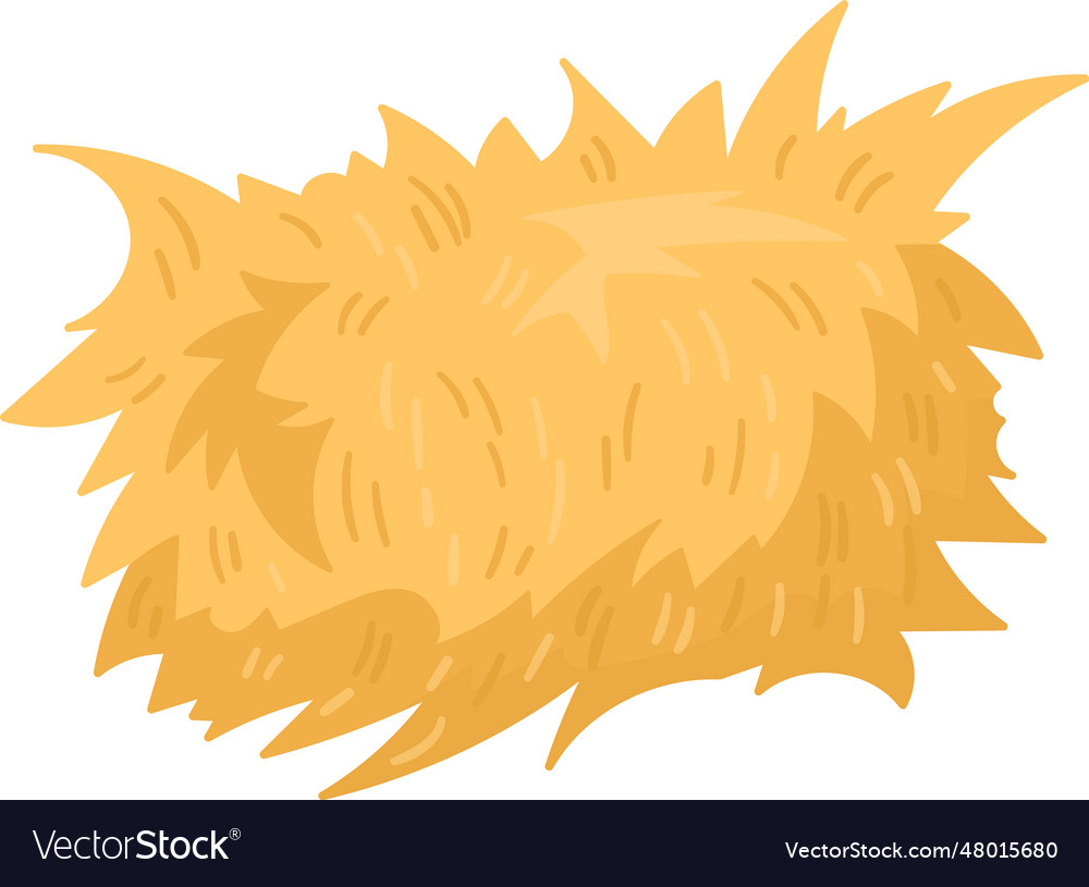 Dry farm haystack Royalty Free Vector Image - VectorStock