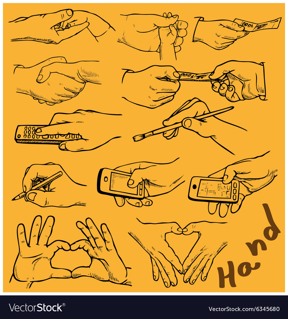 Hand Royalty Free Vector Image - VectorStock