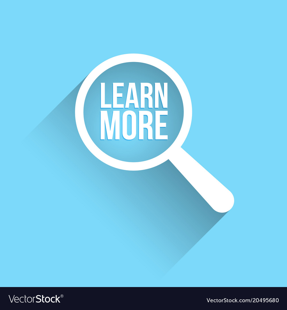 Learn more word magnifying glass Royalty Free Vector Image Learn more word magnifying glass Royalty Free Vector Image