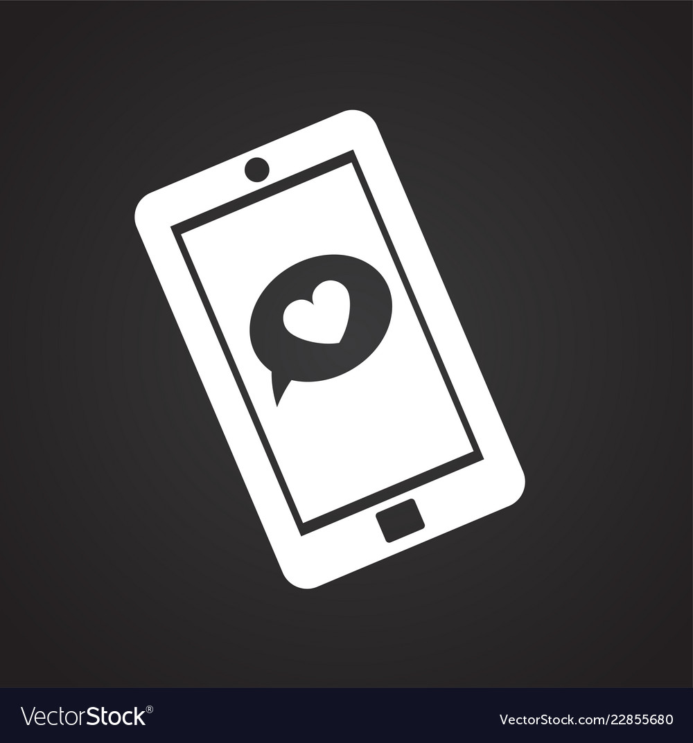 Love message on black background Royalty Free Vector Image