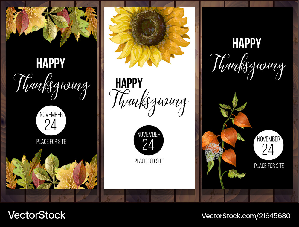 Minimalist Thanksgiving Poster Royalty Free Vector Image