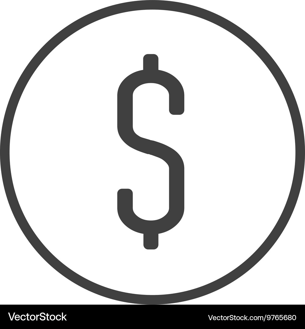 Money coin isolated icon design Royalty Free Vector Image