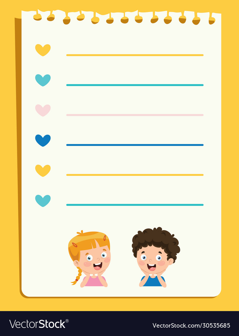 Blank note papers Royalty Free Vector Image - VectorStock