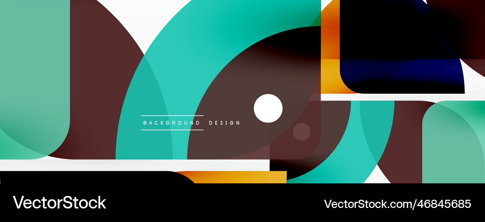 Colorful minimal geometric abstract background Vector Image