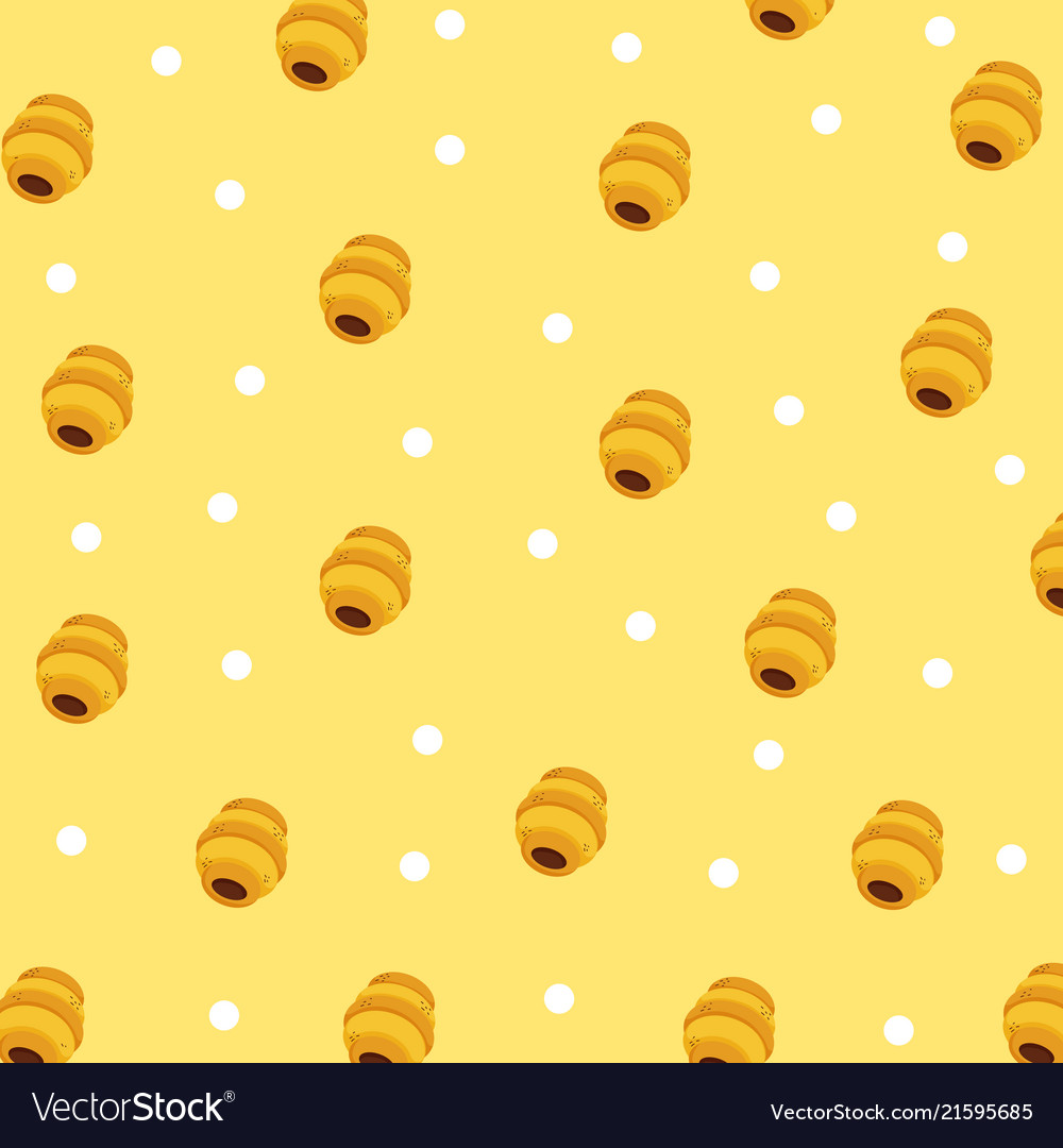 Honey pattern background Royalty Free Vector Image