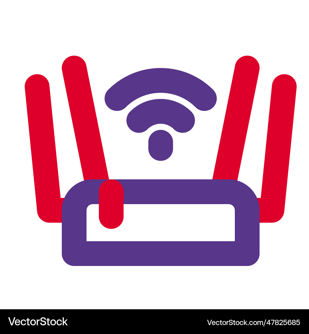 Wifi router to provide internet connection Vector Image