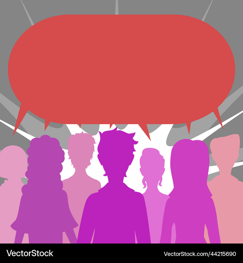 Group of people sharing important informations Vector Image