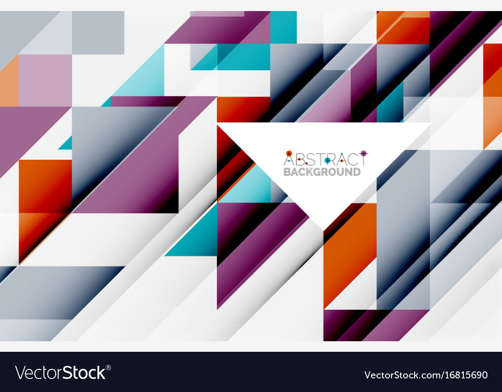 Triangle pattern design background Royalty Free Vector Image