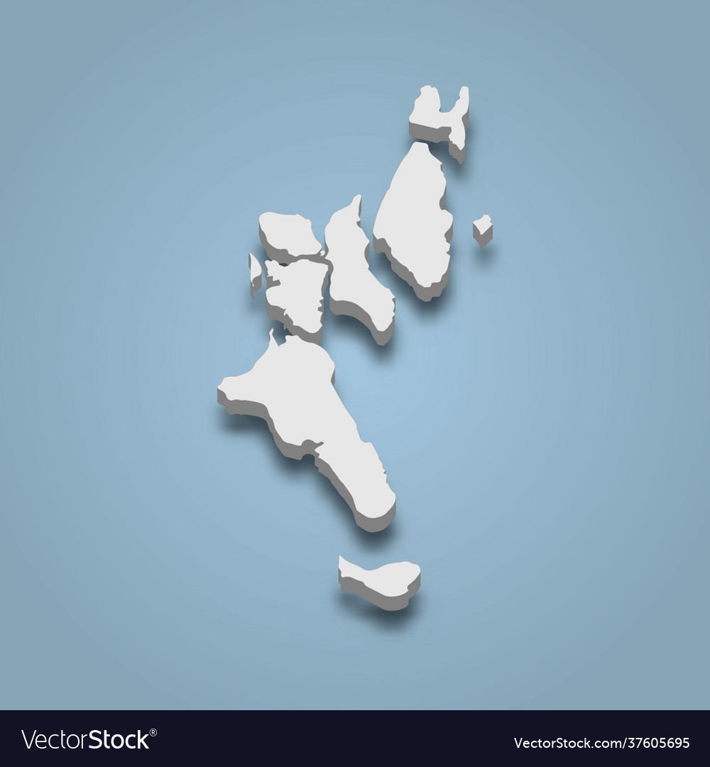 3D Isometric Map of Ritchie's Archipelago Vector Image 3D Isometric Map of Ritchie's Archipelago Vector Image
