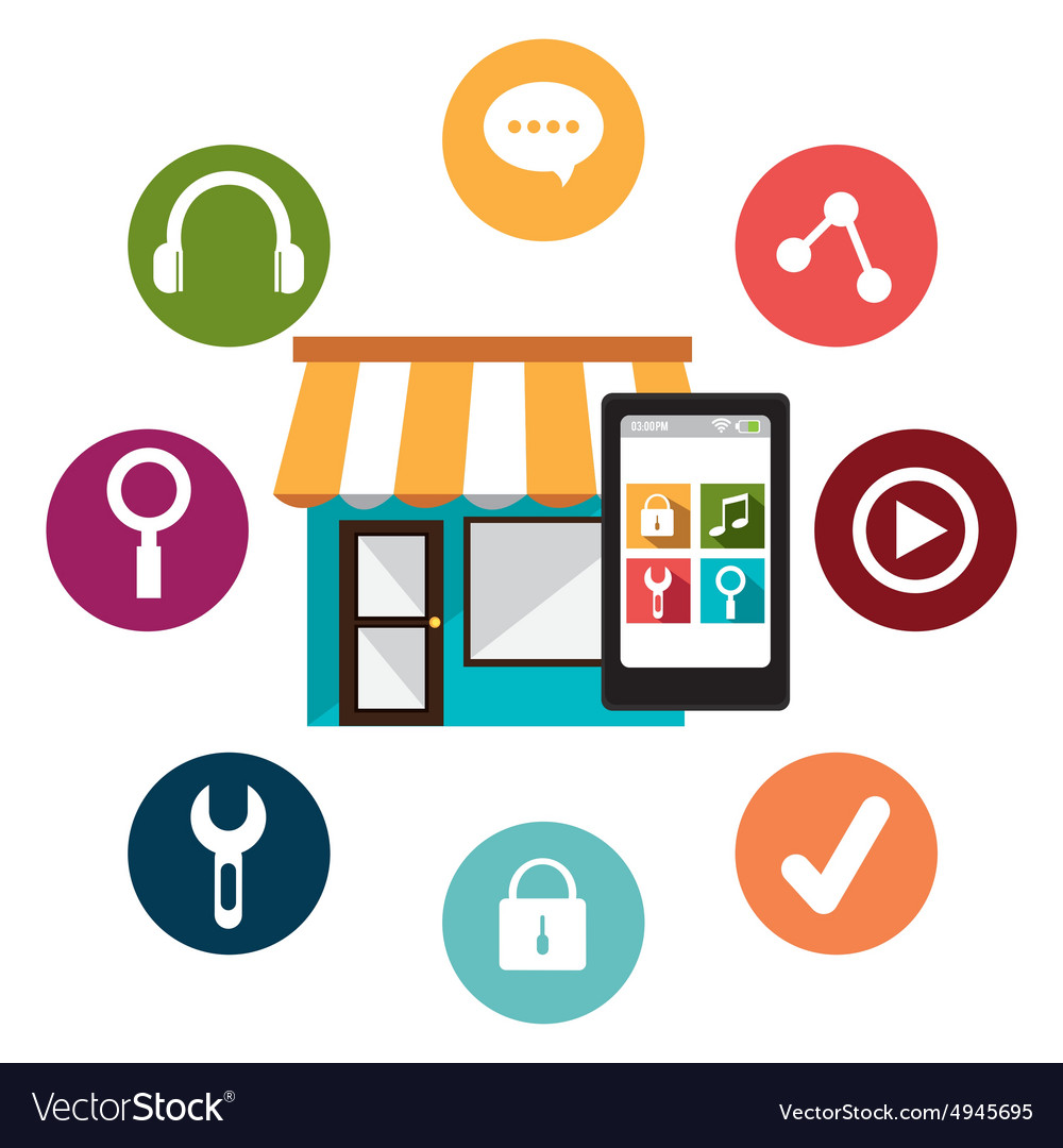 Apps design Royalty Free Vector Image - VectorStock