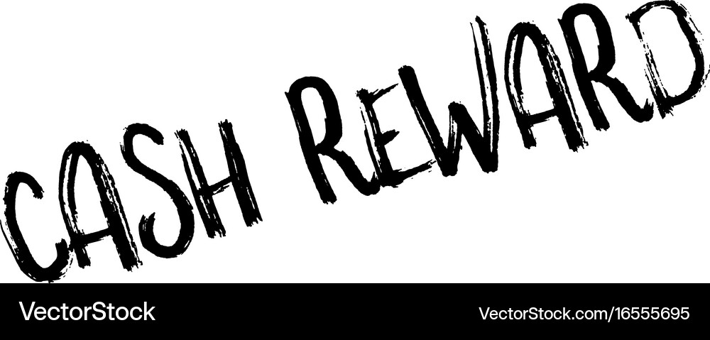 Cash reward rubber stamp Royalty Free Vector Image