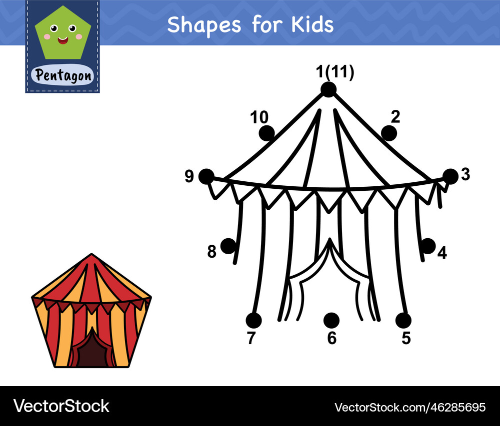Connect the dots and draw a circus dot to dot Vector Image
